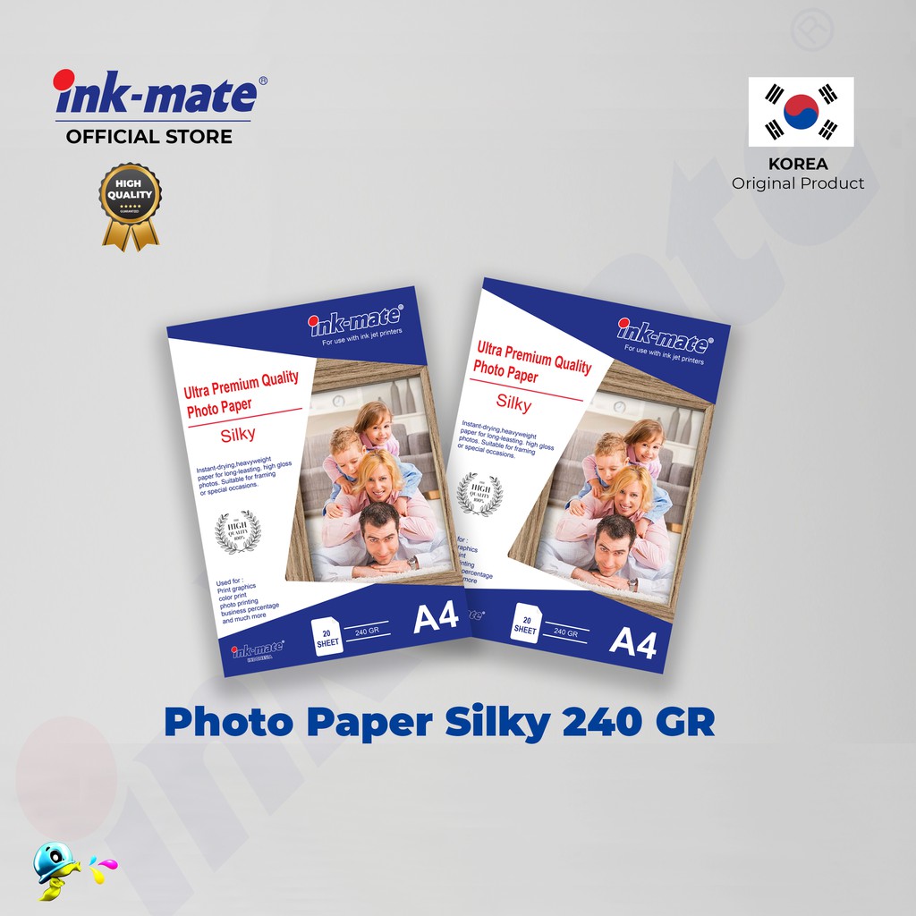 Jual Kertas Photo Inkmate Photo Paper Silky dan RC Glossy A4 240gr ...