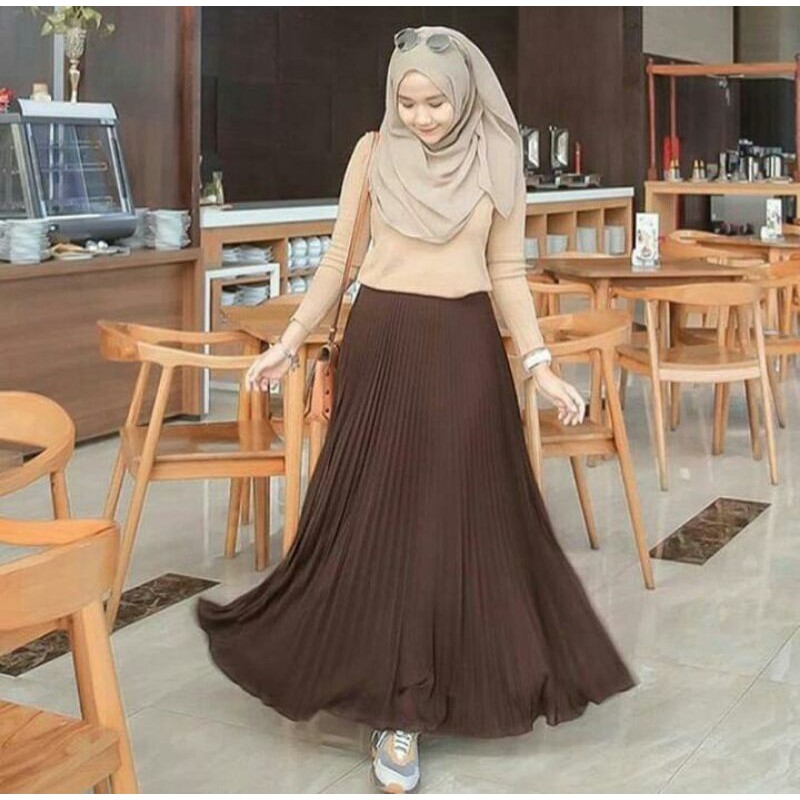 Jual (TERMURAH LANGSUNG PABRIK)ROK PLISKET PREMIUM/ROK PLISKET MAYUNG/ROK PLISKET JUMBO | Shopee ...