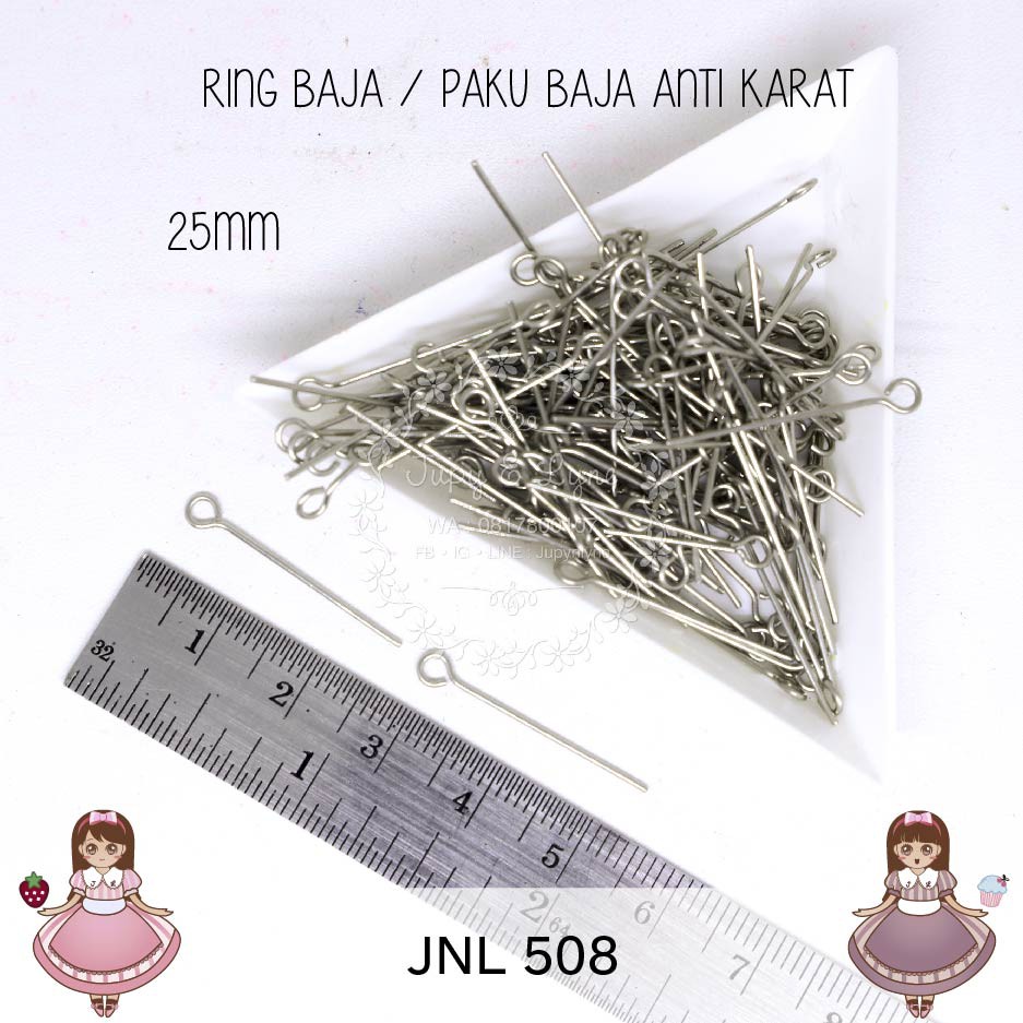 Jual Code 508 Paku Baja / cumi baja / ring baja anti karat (isi 144pcs ...