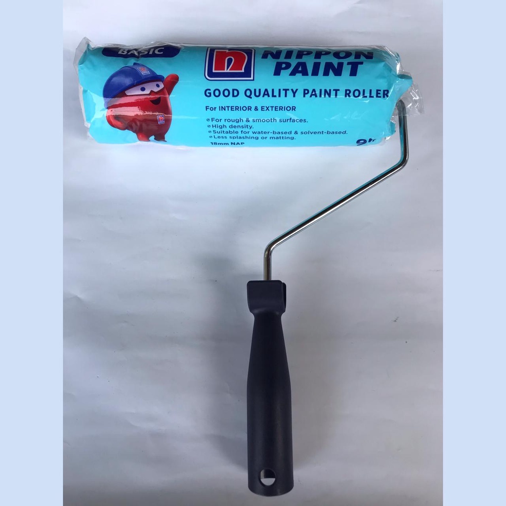 Jual KUAS ROLL CAT TEMBOK / PAINT ROLLER / KUAS ROLL 9 INCH / NIPPON ...