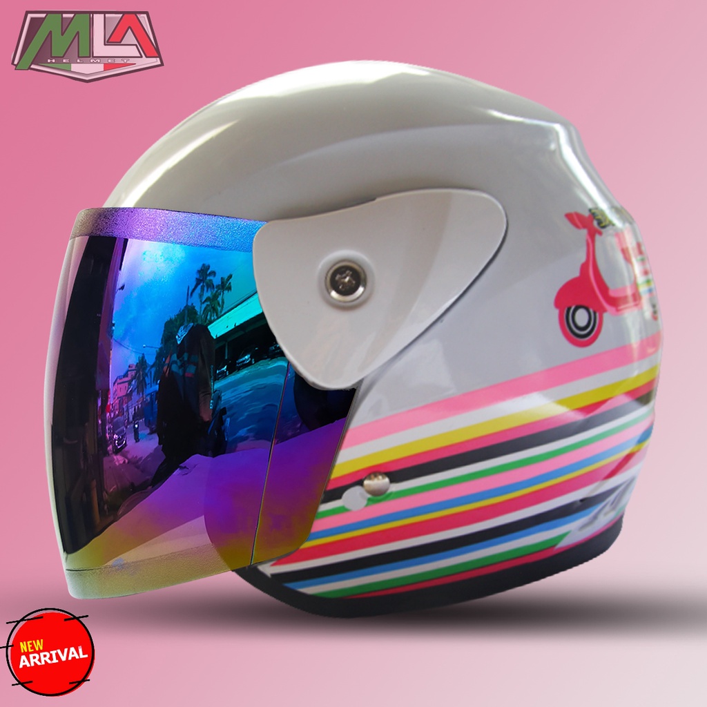 Jual Helm Dewasa Half Face Evolution Seperti Helm GM Original Motif I ...