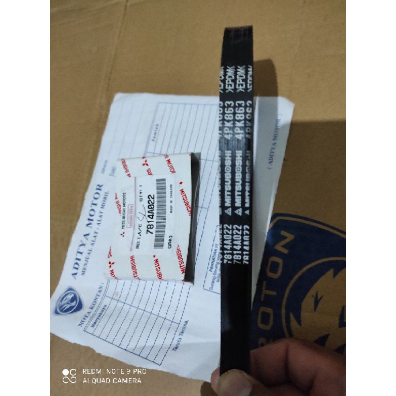 Jual fan belt/ van belt/ v-belt ac all new Triton KL3 2500cc 4PK 863 ...