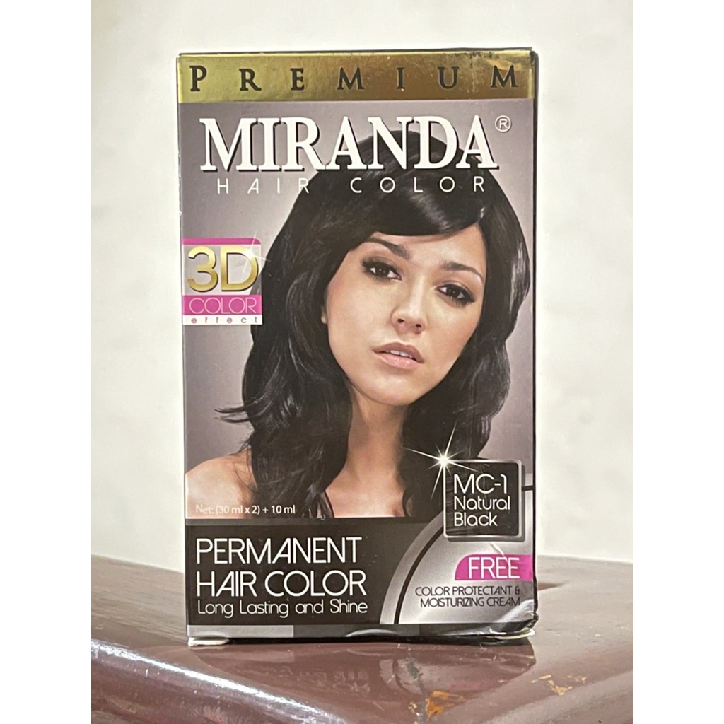Jual Miranda Premium Hair Color (30ml x 2) + 10ml Semir Rambut Miranda ...