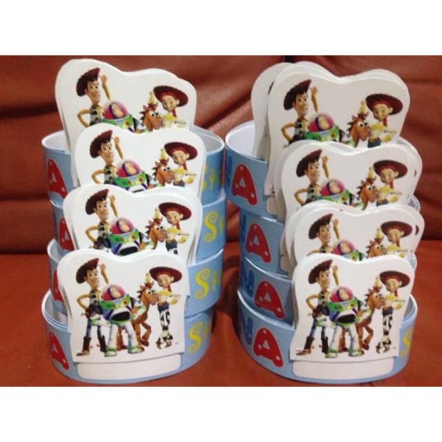 Jual Topi ulang tahun custom tema toy story/topi ultah tema toy story ...