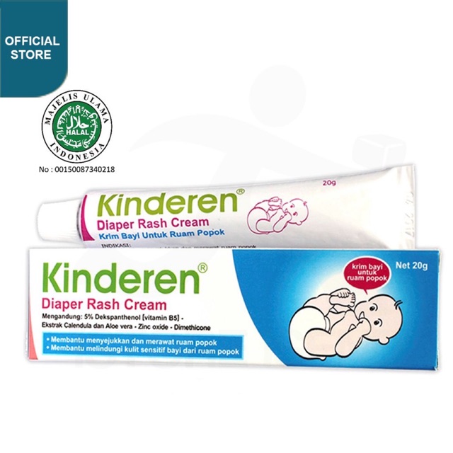 Jual Kinderen Diaper Rash Cream/ cream salep ruam popok / krim anti ...