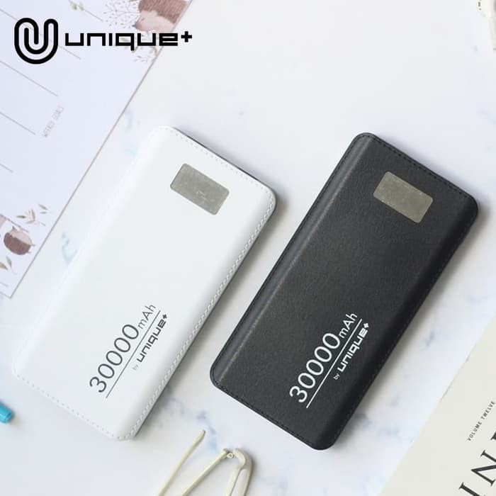 Jual Original uNiQue Power Bank LED 30000mAh 4 USB Port Power bank ...
