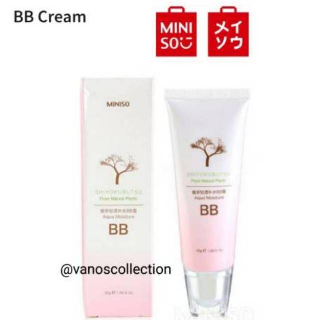 Jual Miniso BB Cream 30g Shiyokubutsu From Natural Plants exp 2022 ...