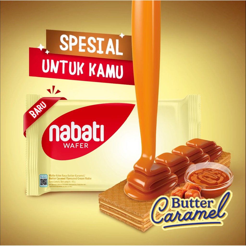 Jual Nabati Wafer Butter Caramel 48gram | Shopee Indonesia