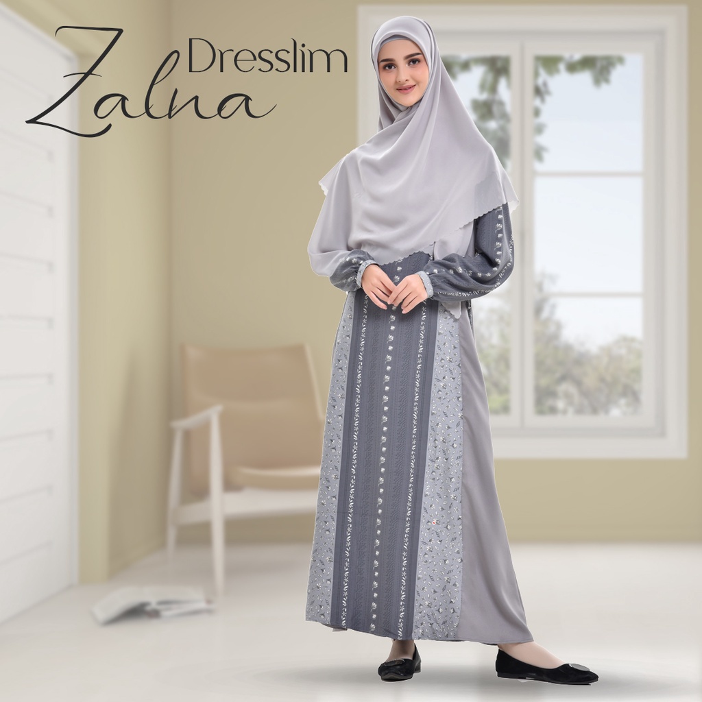 Jual Gamis Dresslim Lengan Panjang Zalna | Gamis Dewasa { ORI RABBANI ...