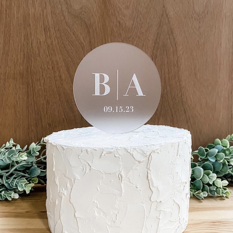 Jual Cake Topper Custom | Topper Kue Akrilik | Topper Kue Bulat ...