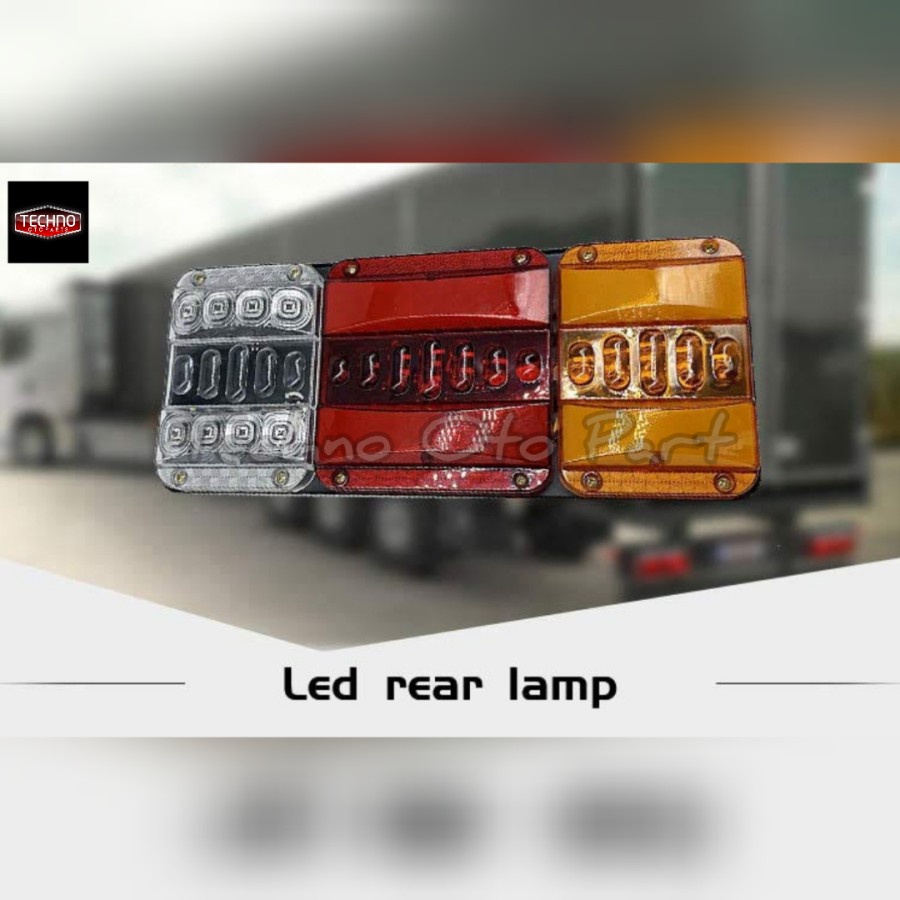 Jual Lampu Led Rem Stop lamp Bak Truk 24v 40cm Model 618M Universal set 2pcs | Shopee Indonesia