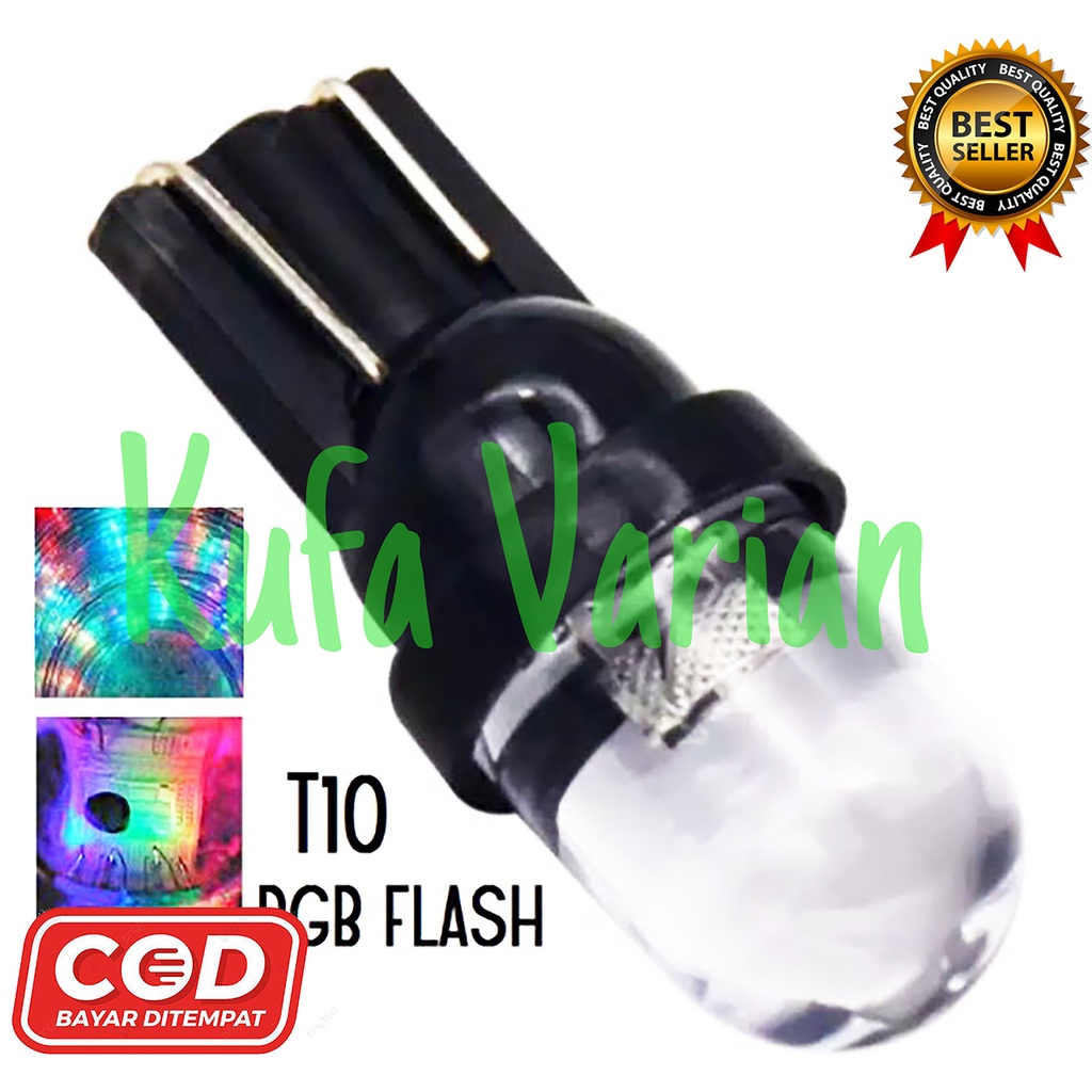Jual Lampu Senja Sein LED Colok Tancap T10 7 Warna RGB Sen sein 7 Warna ...