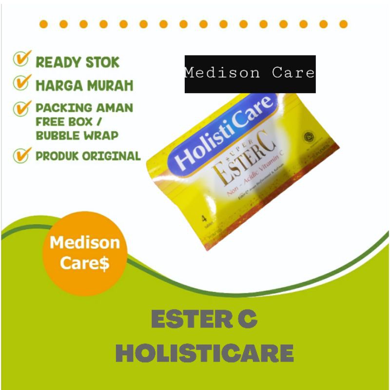 Jual ester c holisticare STRIP | isi 4 tablet | Shopee Indonesia