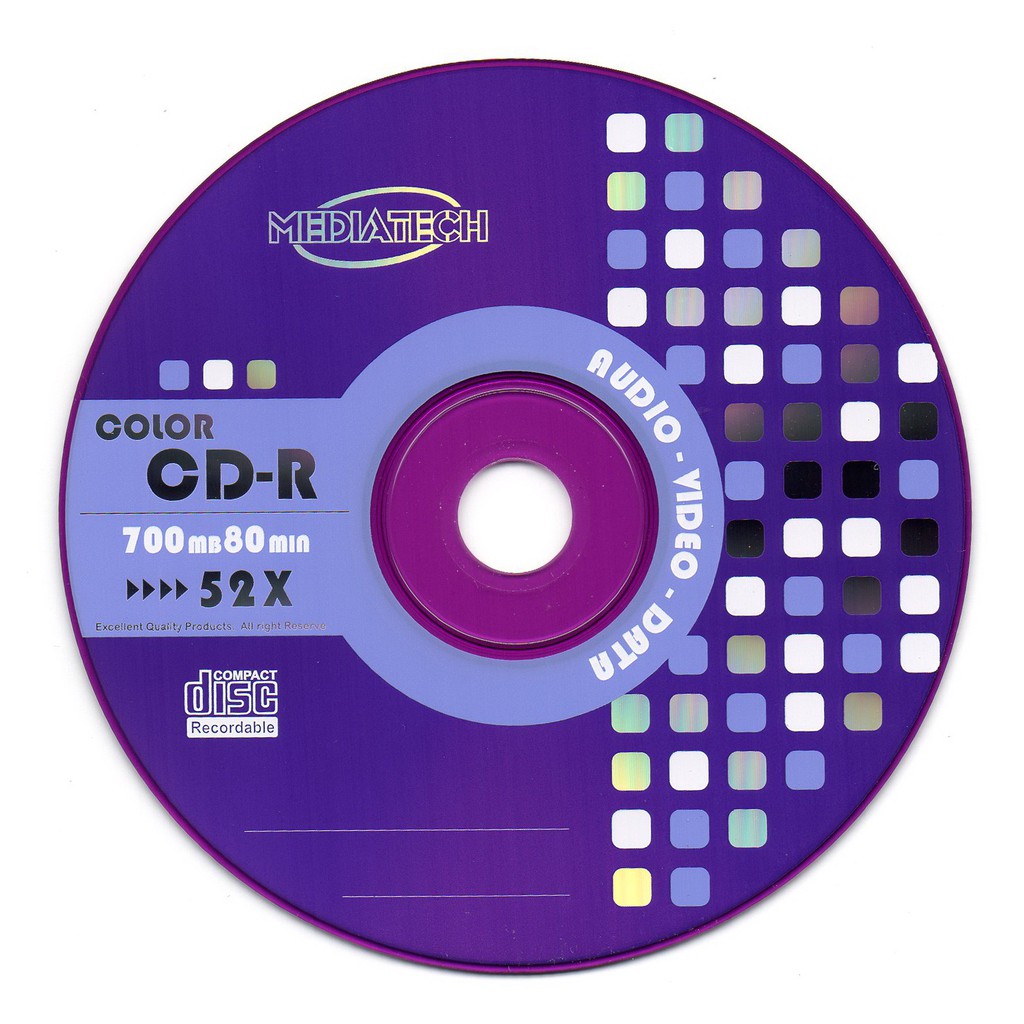 Jual Mediatech Color CDR/CD-R/CD Kosong/CD Blank Purple - 50 pcs ...