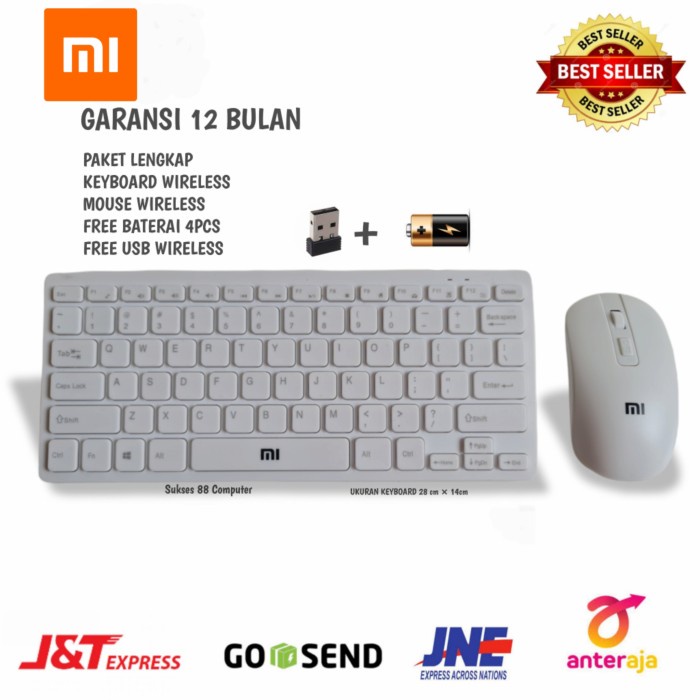 Jual Hadir Xioami Mi Wireless Keyboard Dan Mouse Combo Set Gkm901 Keys ...