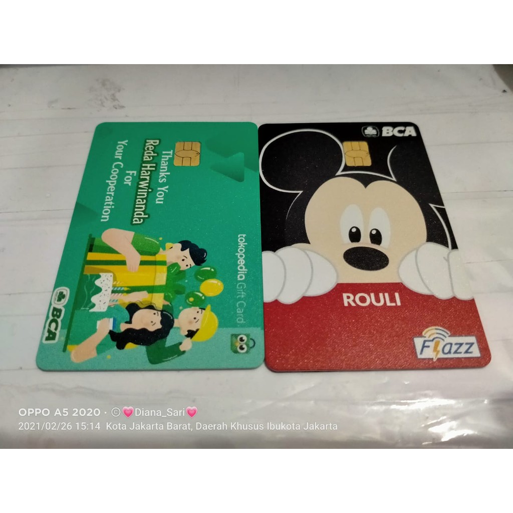 Jual kartu flazz BCA custom 1 sisi | Shopee Indonesia