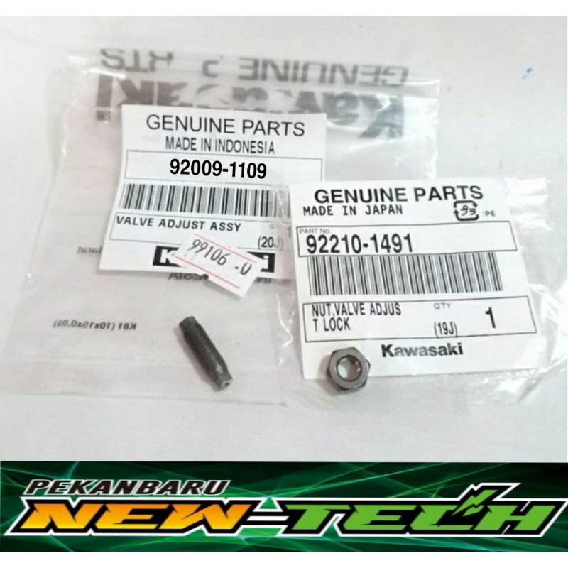 Jual BAUT DAN MUR SETELAN KLEP KLX150 BF DTRACKER ORIGINAL KAWASAKI ( 92009-1109 & 92210-1491 ...