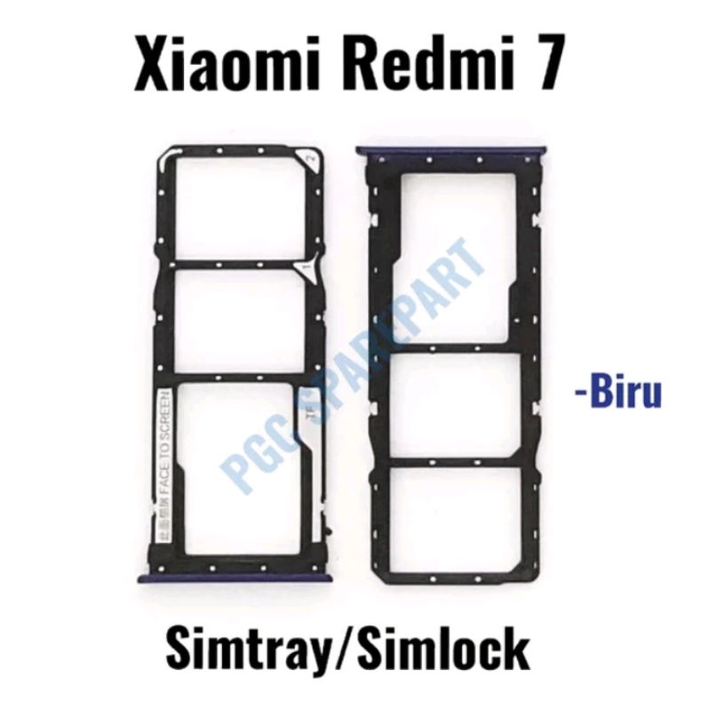 Jual Original Simtray Xiaomi Redmi 7 - Tempat Simcard Simlock Sim Lock ...