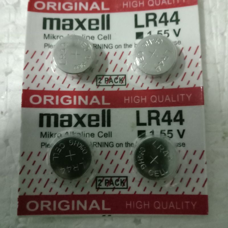 Jual Baterai LR44 LR 44 merek Maxell Original | Shopee Indonesia