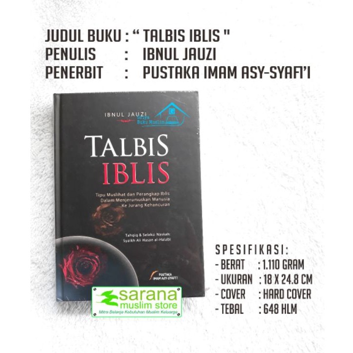 Jual Buku Talbis Iblis Tipu Muslihat Dan Perangkap Iblis Dalam Menjerumuskan Manusia Ke Jurang ...