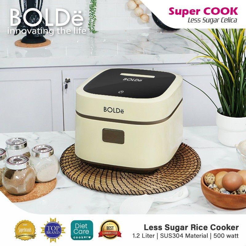 Jual BOLDe Super Cook Less Sugar Celica 1.2L Magic Com Digital Healthy ...