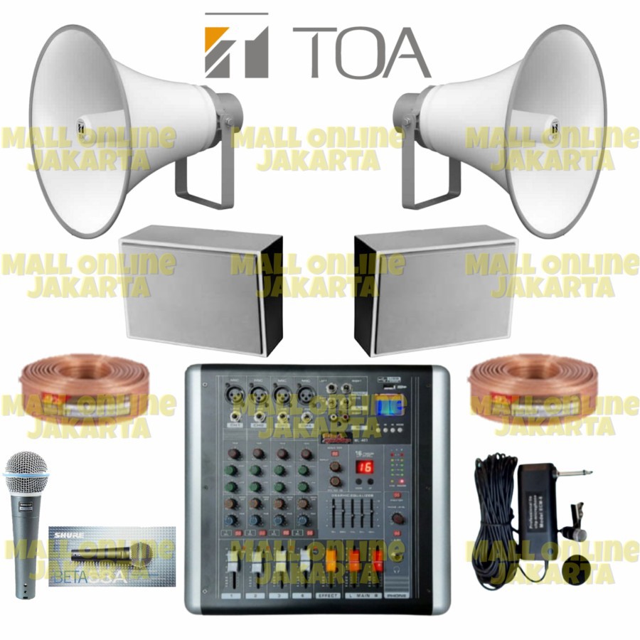 Jual Paket Speaker Masjid Toa Sound system musholla luar dalam | Shopee ...