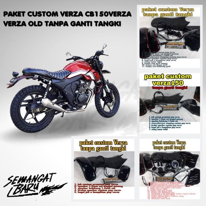 Jual PAKET CUSTOM VERZA CB150VERZA VERZA OLD TANPA GANTI TANGKI ...