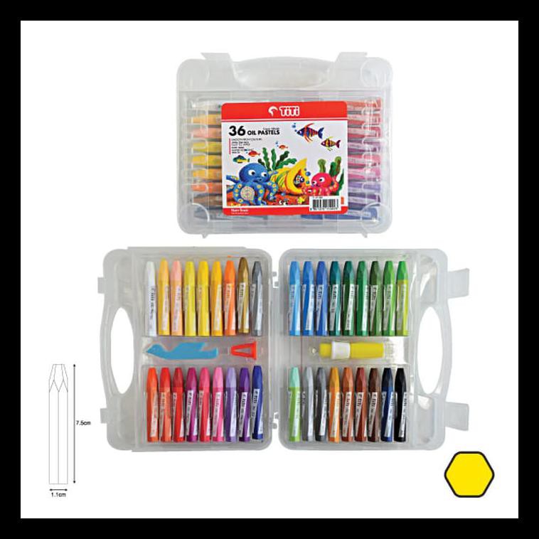 Jual BANTING HARGA OIL PASTEL / KRAYON MINYAK TITI TI-P-36S / 36 WARNA ...