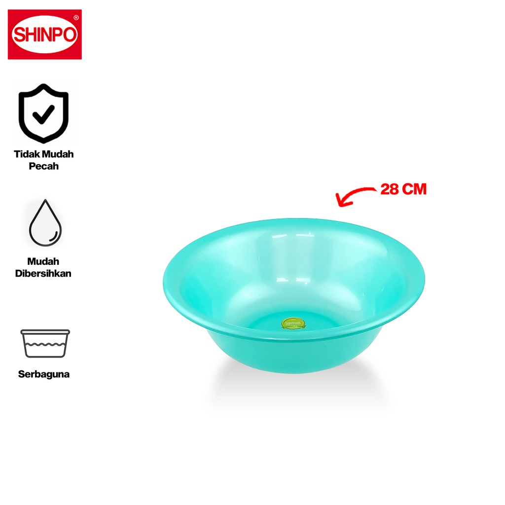 Jual SHINPO Baskom Plastik Diameter 28 CM German Wash Basin Tidak Mudah ...
