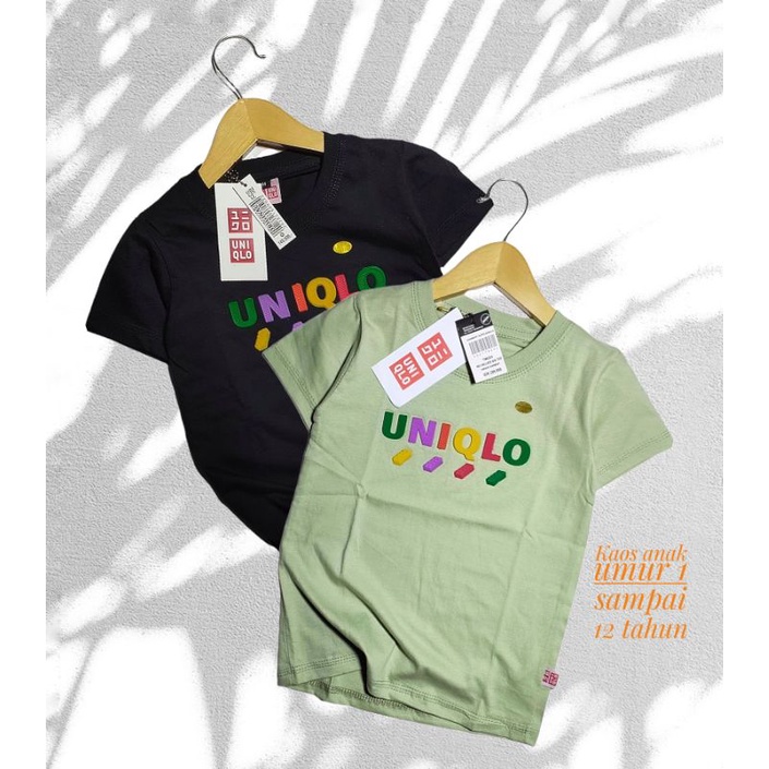 Jual Kaos Branded anak motif sablon UNIQLO , kaos anak pria dan ...