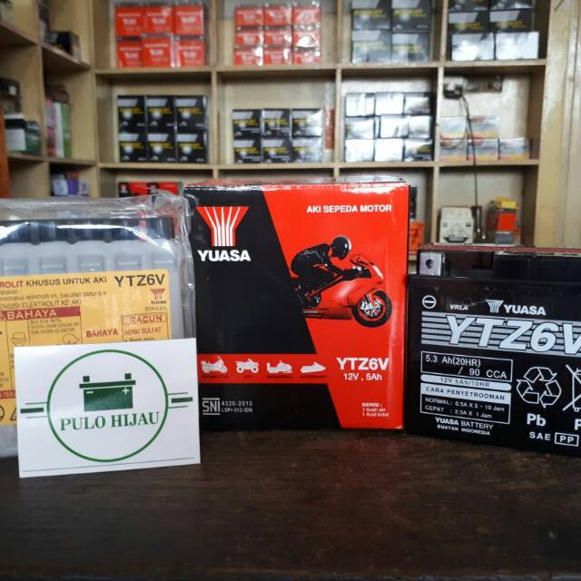 Jual Aki Motor Honda CBR 150 YTZ6V Yuasa Accu Kering Original Ori | Shopee Indonesia