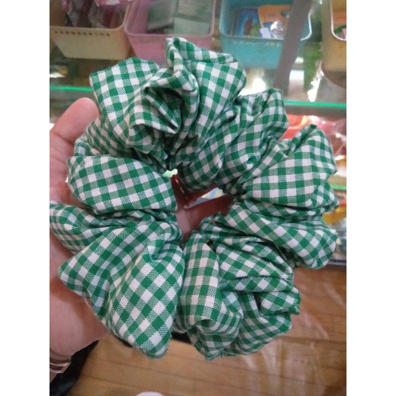 Jual ikat rambut kotak-kotak cntik anti pusing | Shopee Indonesia