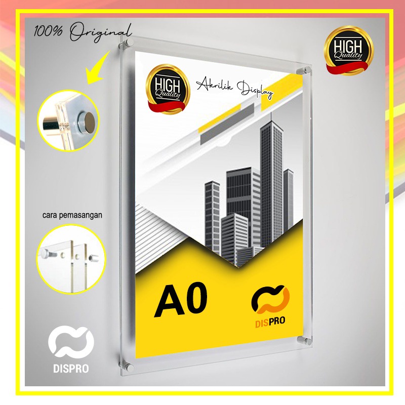 Jual A1 Acrylic frame / Akrilik Poster / Akrilik Dinding / Bingkai FA01 ...