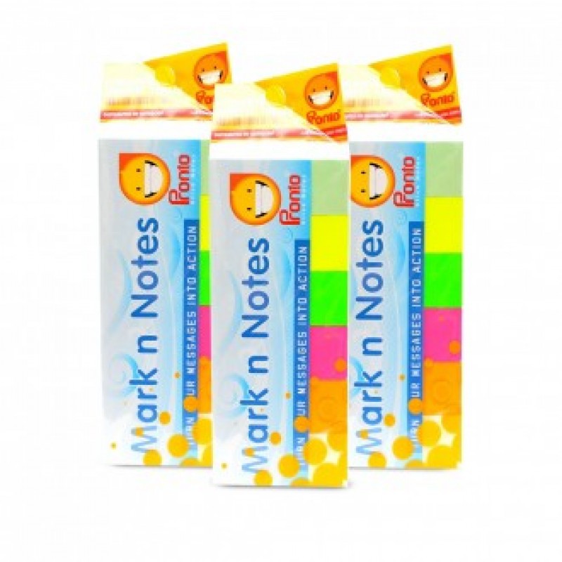 Jual STICKY NOTES INDEX PEMBATAS BUKU KERTAS TEMPEL WARNA PRONTO MARK ...