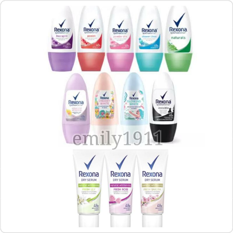 Jual Rexona DEO LOTION 45gr / Dry Serum 50ml / Deodorant Roll on 40ml / deodoran | Shopee Indonesia