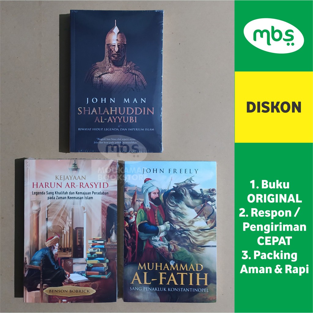 Jual PAKET BUKU TOKOH ISLAM - Shalahuddin Al-Ayyubi - Harun Ar-Rasyid ...