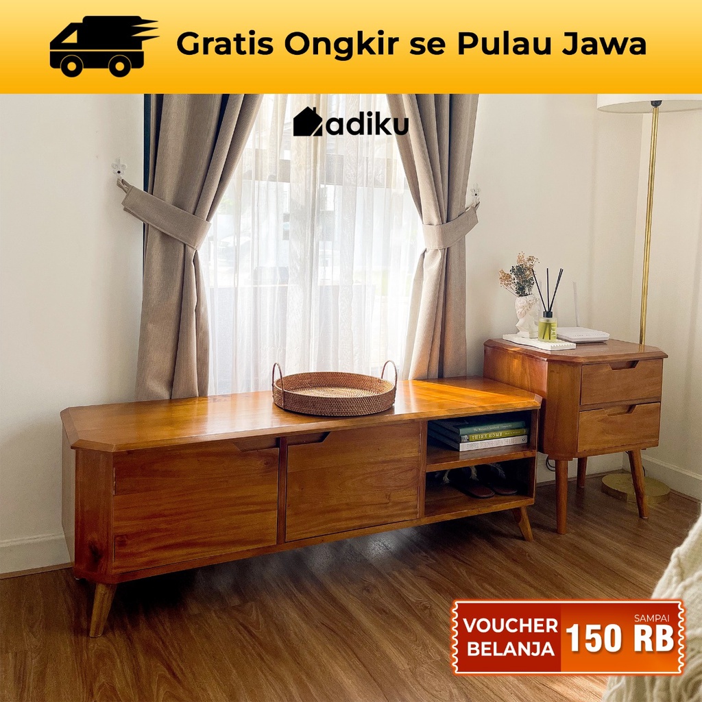 Jual Meja TV - Adiku Helios Meja TV Minimalis - Rak TV Cabinet | Shopee Indonesia