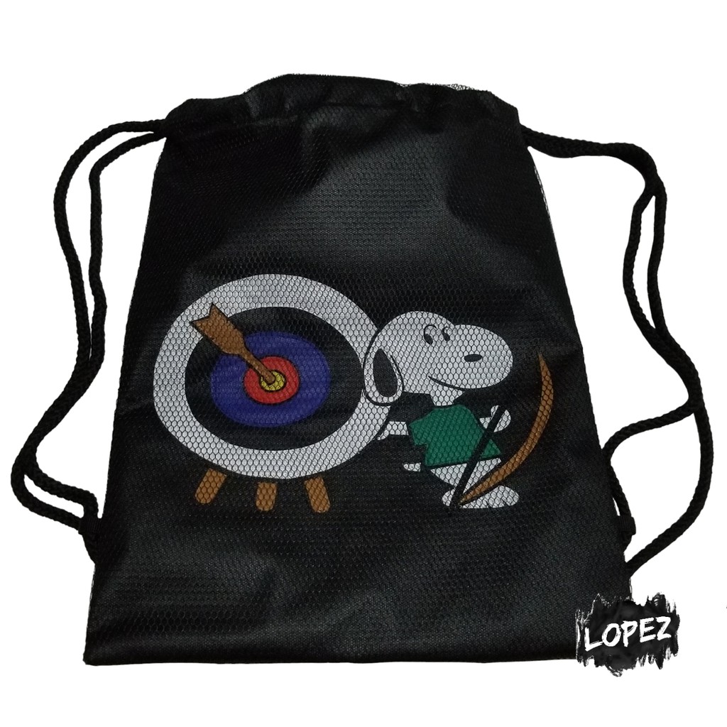 Jual Tas Jaring Snoopy Arrow / Drawstringbag Snoopy Woodstock / Tas ...