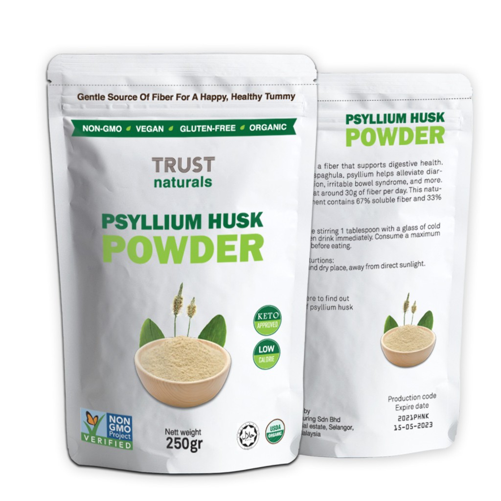 Jual Psyllium Husk Powder Murni Halus 250 gram dari Trust Naturals ...