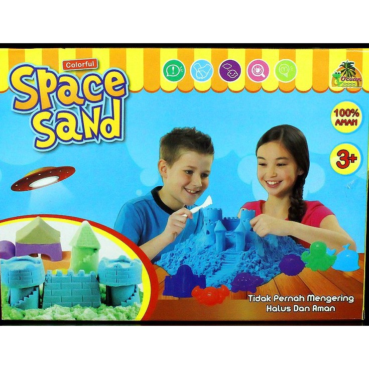 Jual MAINAN PASIR DUS OCEAN PASIR SPACE SAND Mainan edukasi mainan ...