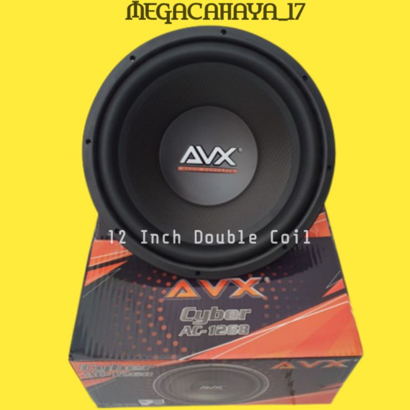 Jual Subwoofer 12 Inch Double Coil AVX CYBER Peak Power 400 Watt Audio Speaker Mobil Rumah ...