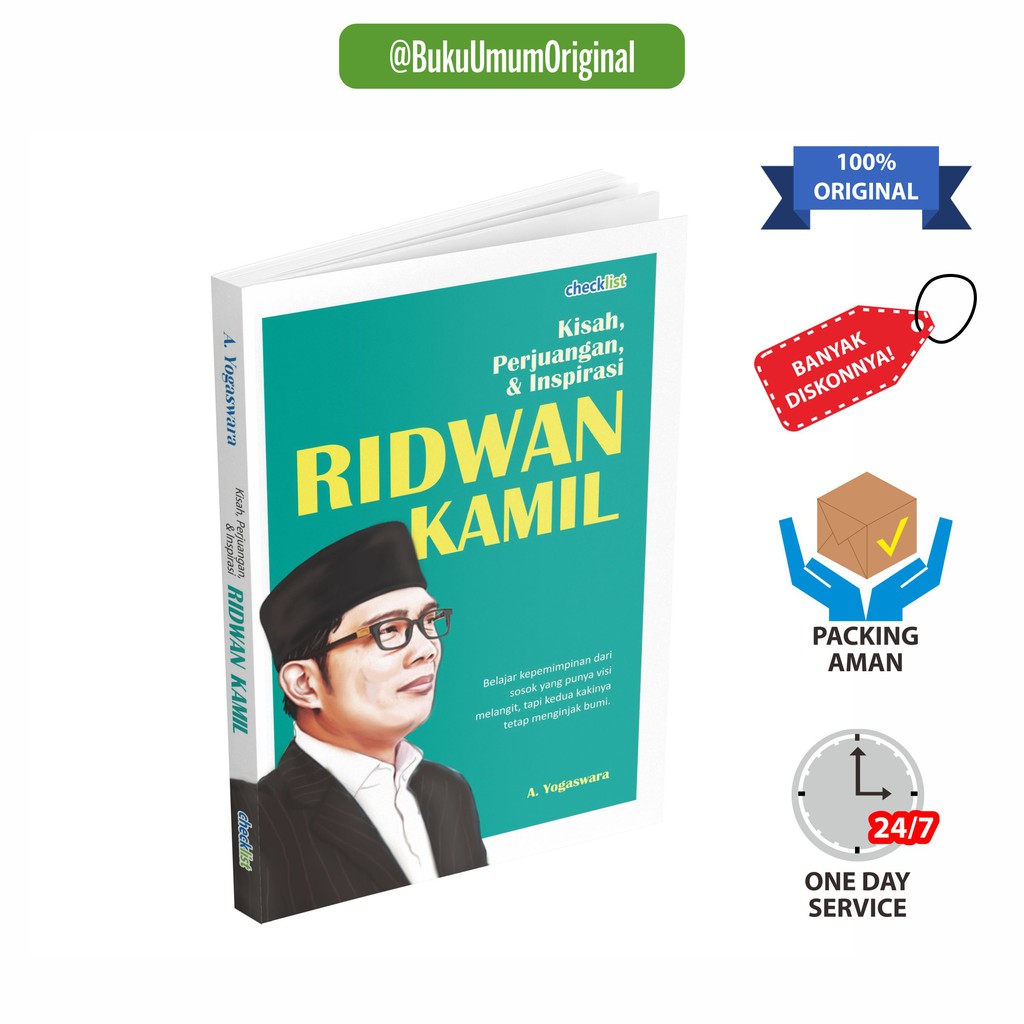 Jual Buku Biografi Kisah, Perjuangan, dan Inspirasi Ridwan Kamil ...