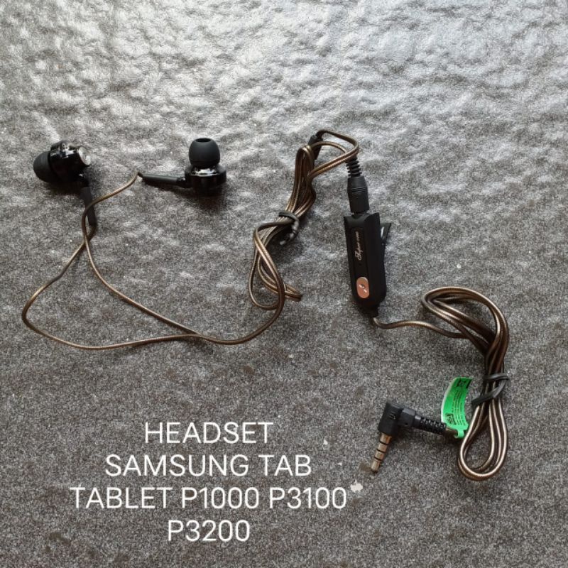 Jual headset Samsung Tab Tablet P1000 P3100 P3200 handsfree handset ...