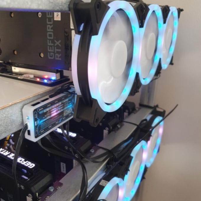 Jual !!!!!!] PAKET HEMAT FAN CASING RGB (3x FAN + 1x CONTROLLER) RGB ...