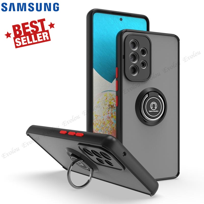 Jual Case Samsung A32 4G - A72 AERO RING STAND Frosted Matte Bumper ...