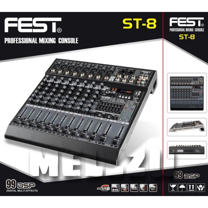 Jual Mixer Fest ST8 Original 8 Channel FEST ST 8 | Shopee Indonesia