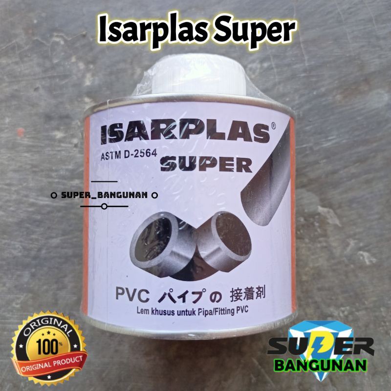 Jual Isarplas Kuas Super 400gr (Lem Pipa / Lem Isarplas) | Shopee Indonesia