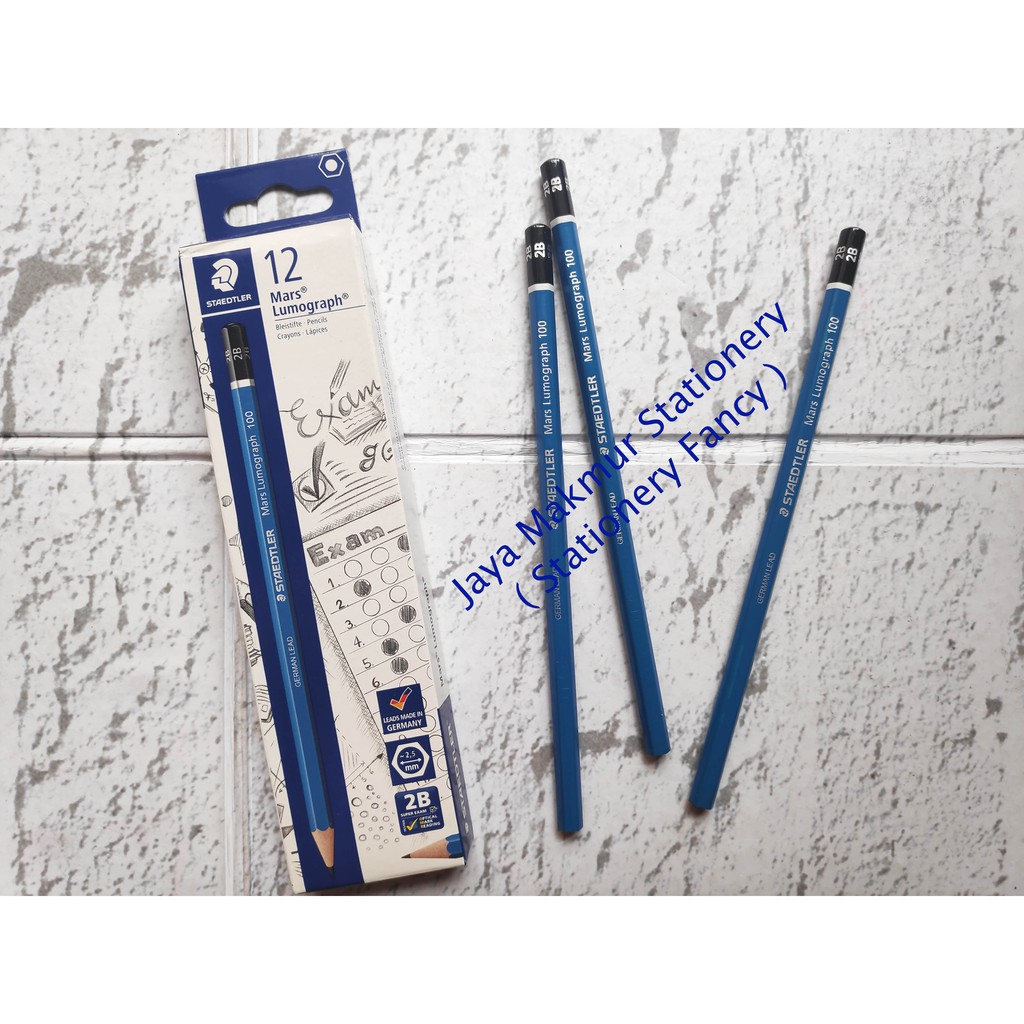 Jual Pensil 2B STAEDTLER super exam 1002B (ORIGINAL) | Shopee Indonesia