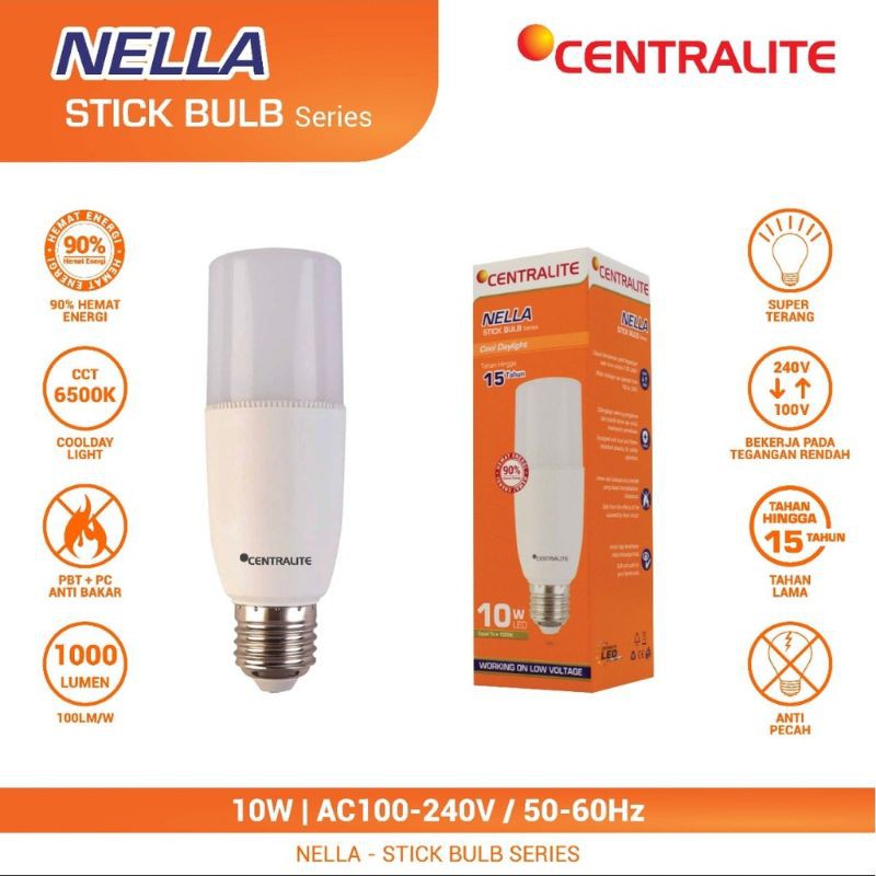 Jual NELLA LAMPU LED STICK BULB PUTIH 5W 10W | Shopee Indonesia