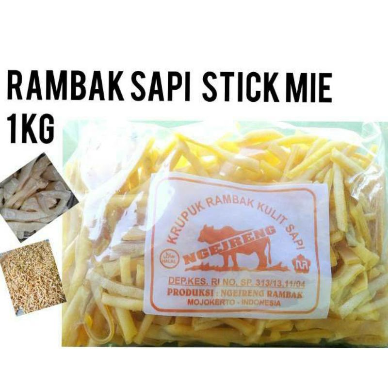 Jual Rambak Kulit Sapi Grade A (Stick Mie) | Shopee Indonesia